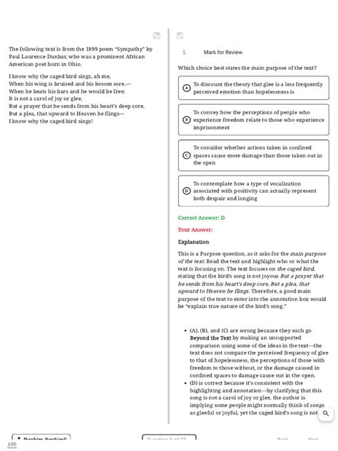 Question 5 Explanation Digital Sat Mock Test 4 Section 1 Module 1 Reading And Writing Pdf