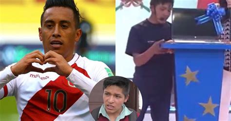 Christian Cueva Cumple Su Promesa Y Le Regala Laptop A Joven De