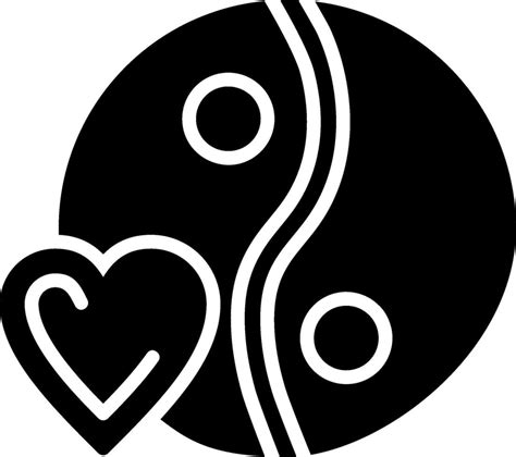 Yin Yang Glyph Icon Design 52379250 Vector Art At Vecteezy