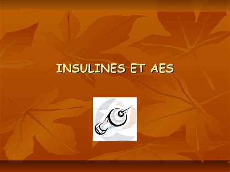 Insulines Et AES PDF ETUDE AZ
