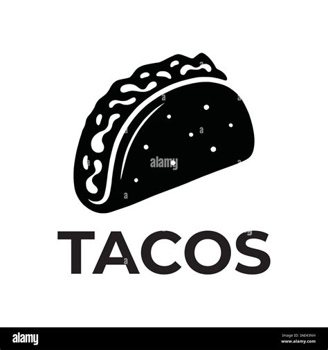 Vintage Tacos Logo Template Design Concept Simple Tacos Sign