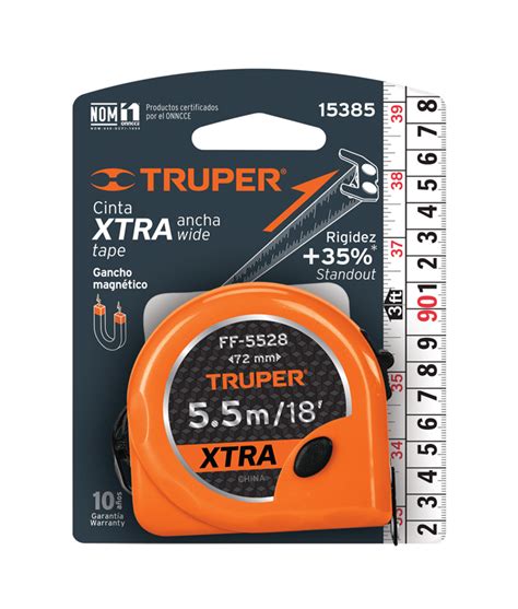 Cinta Métrica XTRA 5 5mts Truper Herramientas Pergamino