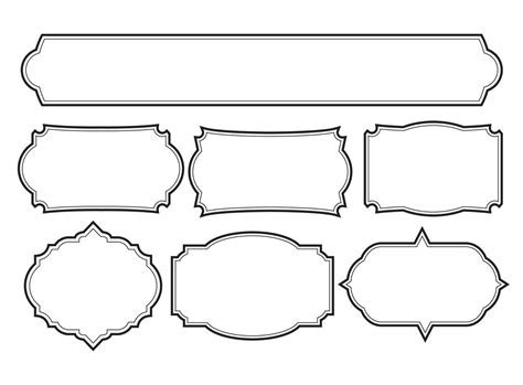 Set Of Frames Border Design Vintage 4268902 Vector Art At Vecteezy