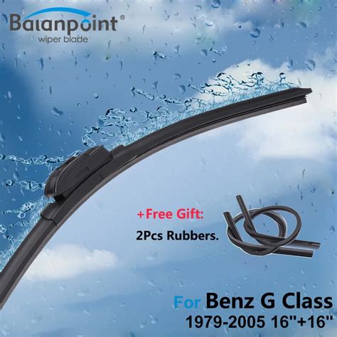 2pcs Wiper Blades 2pcs Soft Rubbers For Mercedes Benz G Class 1979