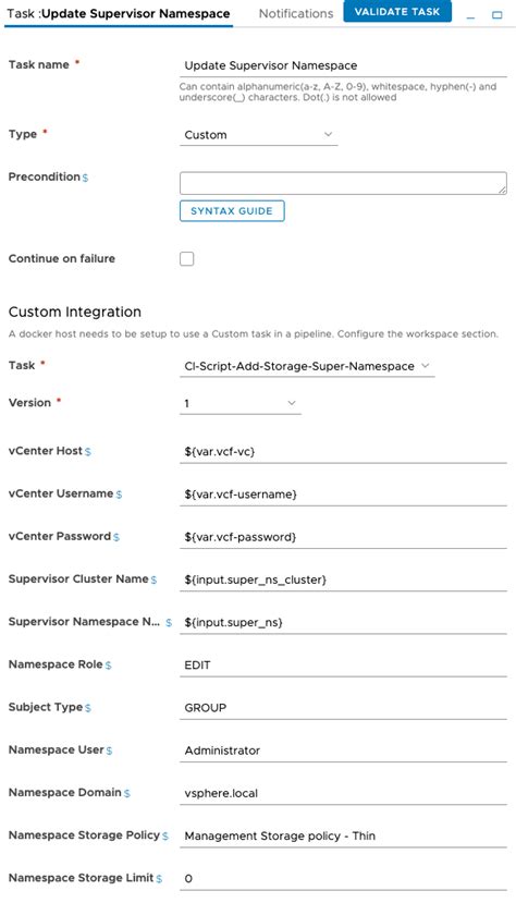 Walk Through Using Vra To Deploy Vsphere With Tanzu Namespaces