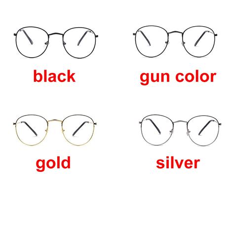 Vintage Round Glasses Frame Retro Female Brand Gaf Grandado