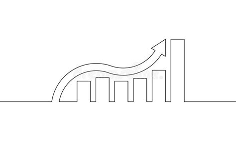 Increasing Bar Chart Rising Arrow Stock Illustrations 684 Increasing