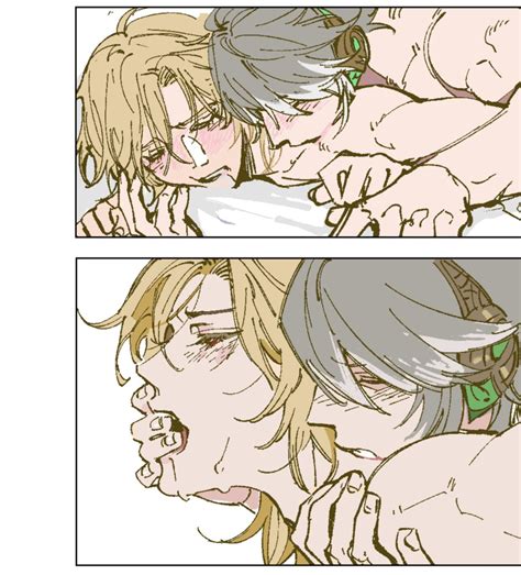 Rule 34 Alhaitham Genshin Impact Anal Bite Biting Neck Finger In