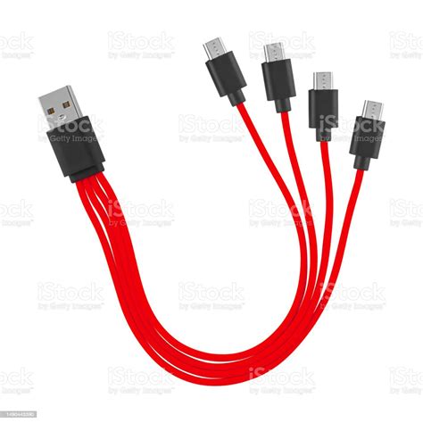 Usb 및 마이크로 Usb 커넥터가 있는 케이블 절연체의 흰색 배경 결합 조직에 대한 스톡 사진 및 기타 이미지 결합 조직