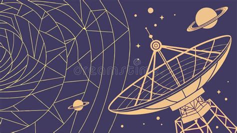 Satellite Dish And Network Symbolizing Global Tech Connection Vector Design Generative Ai