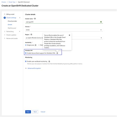 Deploying Red Hat OpenShift Dedicated Clusters On Shielded Virtual Machines