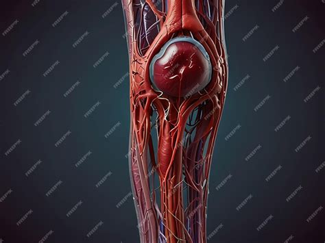 Premium Photo Medical Illustration Of A Leg With A Deep Vein