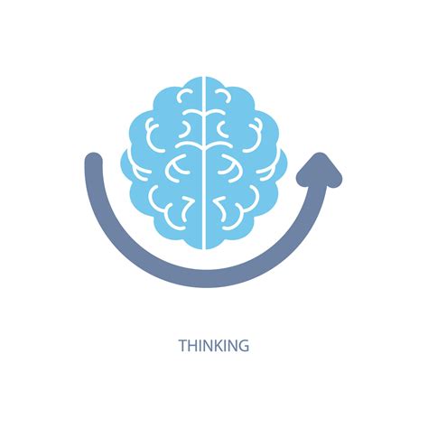Thinking Concept Line Icon Simple Element Illustrationthinking Concept Outline Symbol Design