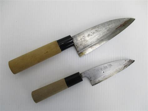 Yahooオークション K18和包丁2点セット 登録 堺 高秀作 出刃包丁