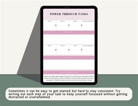 Autism Oriented Pink Planner Adult Goals Organizer And Daily Etsy