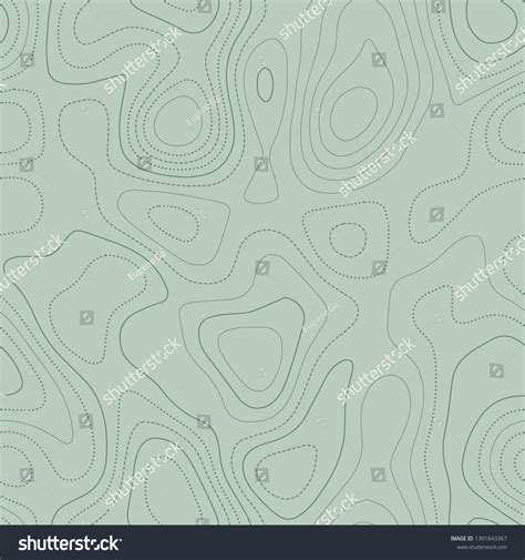 Amazing Topography Seamless Design Stunning Tileable Stock Vector