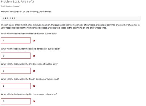Solved Problem 5 2 3 Part 1 Of 3 0 0 2 0 Points Graded Chegg