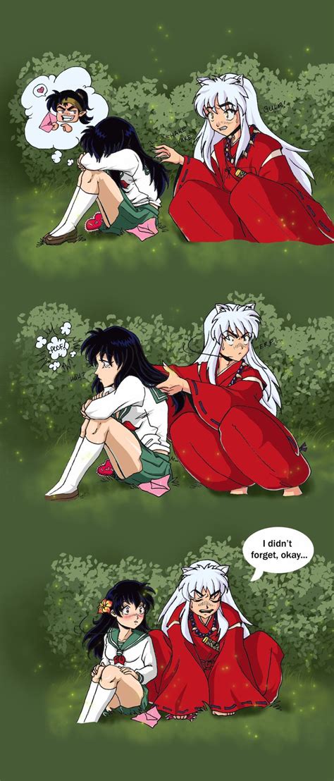 Kagome And Inuyasha Feliz Dia Dos Namorados Inuyasha Inuyasha Gracioso Personajes De Anime