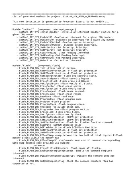 S32k144 Sdk Rtm3 0 Eepromstartup Pdf Parameter Computer Programming Computer Science