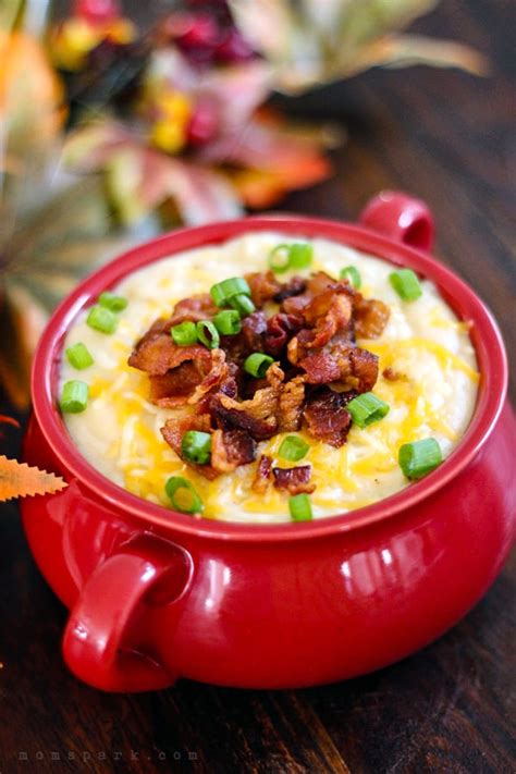 Slow Cooker Loaded Potato Soup Recipe Mom Spark Mom Blogger