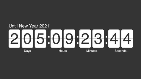 Responsive Flip Countdown Clock In Jquery Digital Countdown Timer