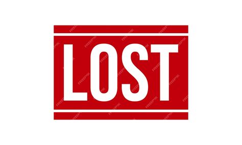 Premium Vector Lost Rubber Stamp Seal Vector