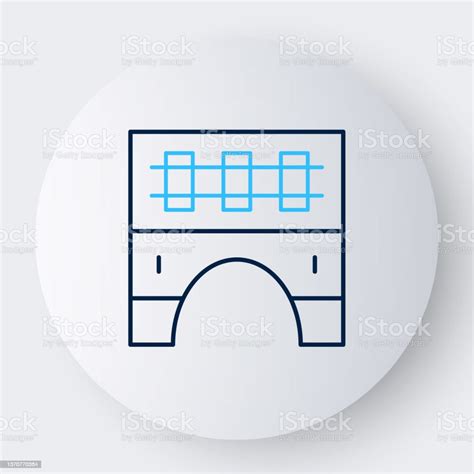 흰색 배경에 격리 된 기차 아이콘에 대한 라인 브리지 다채로운 개요 개념 벡터 강에 대한 스톡 벡터 아트 및 기타 이미지 강 강철 건설 산업 Istock