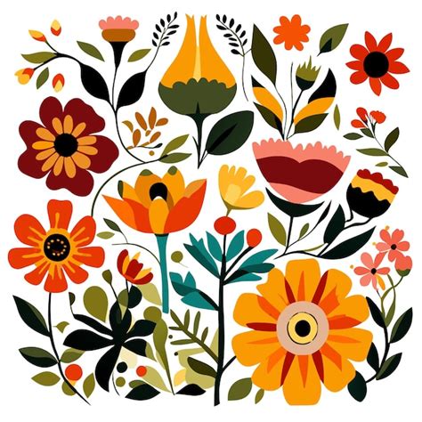 Premium Vector Decorative Nature Flower Vector