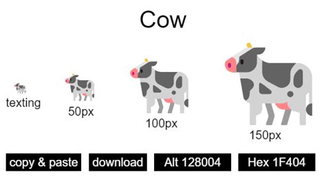 Cow Emoji And Codes