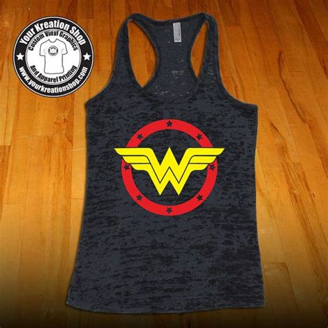 Wonder Woman Etsy £13 Wonder Woman Tank Top Tops Tank Tops