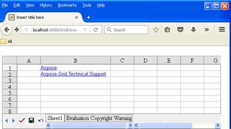 Working With Worksheets GridWeb Documentation