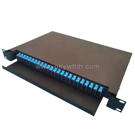 Ftth19 Inch Drawer Type Fiber Distribution Frame 12 24 48 Core Odf Fiber Cabinet 1u Fiber Patch