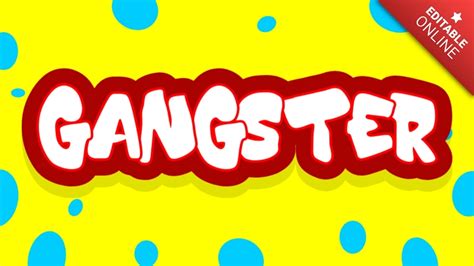 Gangster Urban Art Graffiti Font Text Effect Generator