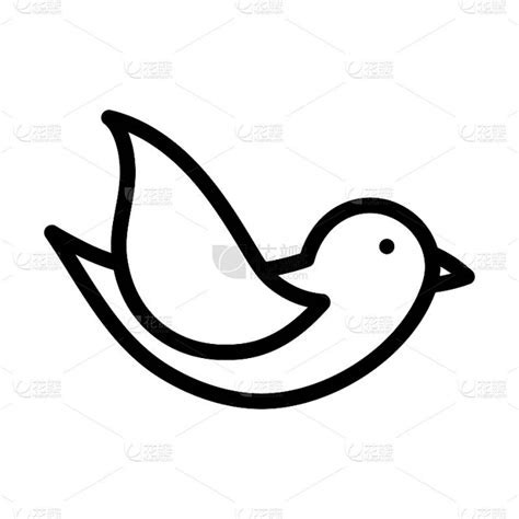 小鸟图标素材 花瓣网