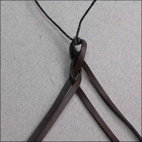 4 Strands Leather Braiding By John Braided Leather Bracelet Diy