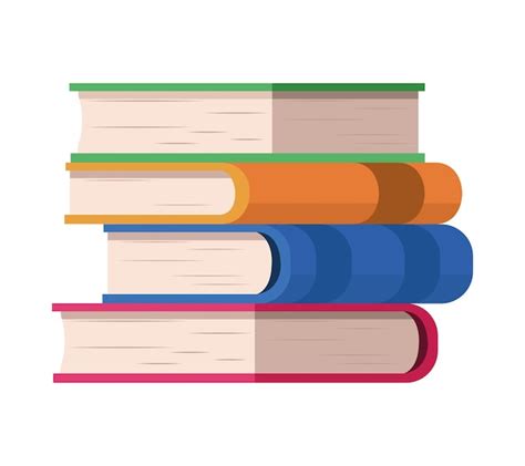 Free Vector Pile Text Books Library Icon