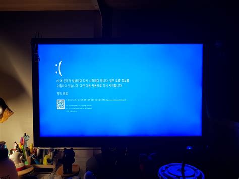 블루스크린이 뜹니다 Windows 웨일 연구소