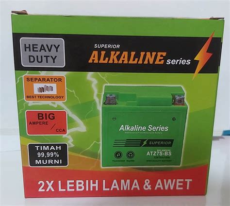 Aki Alkaline Series ATZ7S BS Big Ampere 12V 7Ah 10HR Vario 125 150 CBR