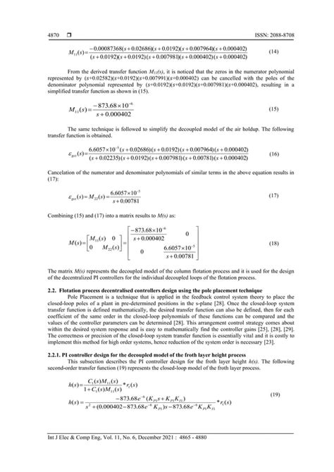 Decentralised Pi Controller Design Based On Dynamic Interaction Decoupling In The Closed Loop