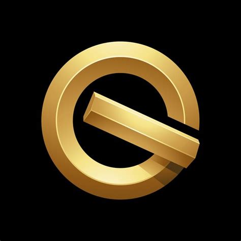 Premium Vector Golden Round Embossed Letter G On A Black Background