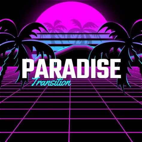 Paradise Twitch Transition Synthwave Animated Stinger Hexeum
