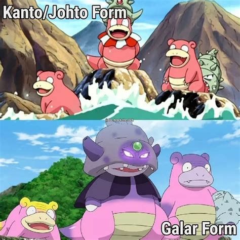 Slowking And Galarian Slowking Galarian Pokémon Pokémon Species