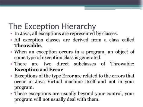 Java Unit 3 Chap2 Exception Handling Ppt