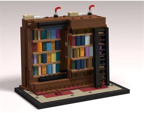 Lego Moc Books Are My Passion Redesign With Slide Rail By Build Brick