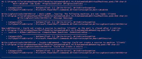 installation of 1 client script never finishes waiting for machines to