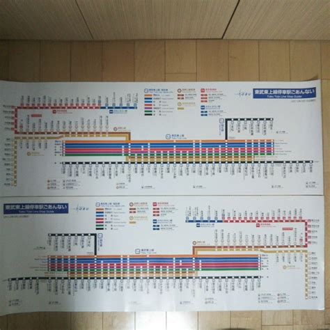 【新品】【東武鉄道】東武東上線 車内路線図停車駅ご案内2枚組の落札情報詳細 Yahooオークション落札価格検索 オークフリー