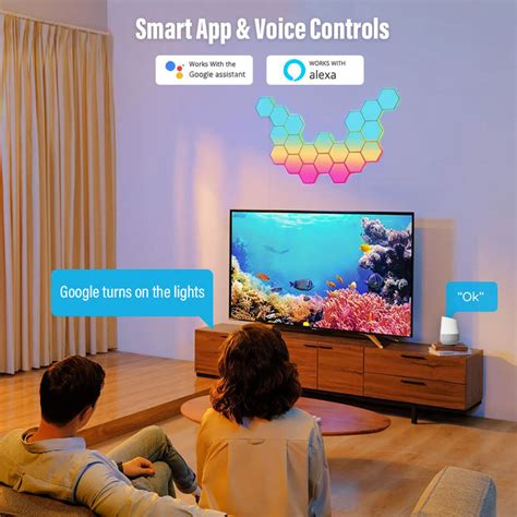 Kawaii Rgb Bluetooth Led Hexagon Lights Kore Kawaii