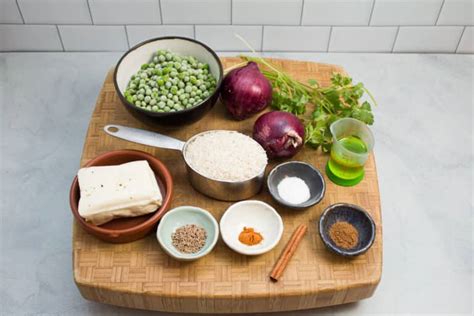 Rice With Paneer And Peas Stovetop Indian Pullao Big Flavors From A