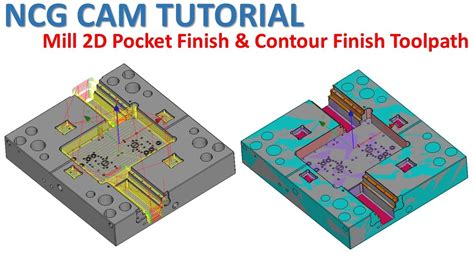 Ncg Cam Tutorial 93 Mill 2d Pocket And Contour Finish Toolpath Youtube