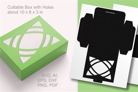 Geometric Decor Rectangular Box Template · Creative Fabrica